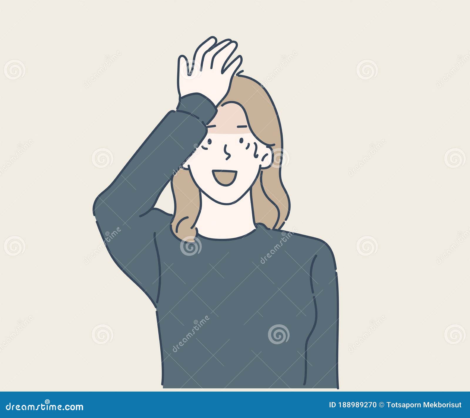 A Woman Who Made a Mistake. Negative Emotion Facial Expression Feeling ...