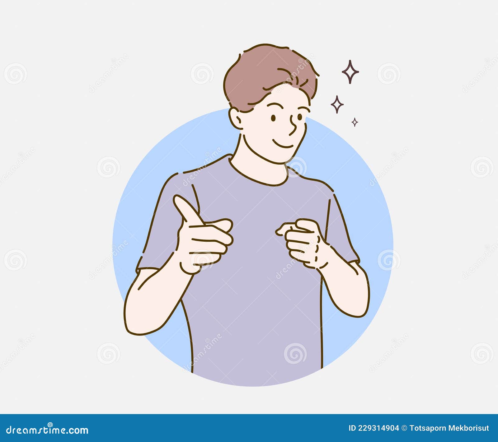 Kid Pointing Face Part. Cute Children Denote Facial Features, Show ...