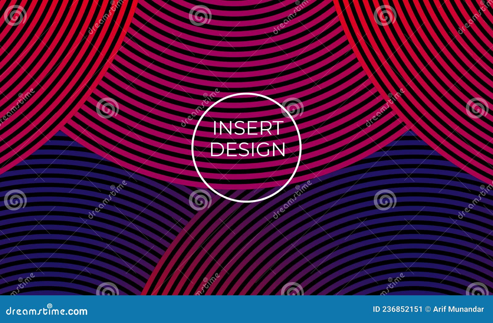 Circle Theme Pink Pattern With Easy Viewer Vector Illustration ...