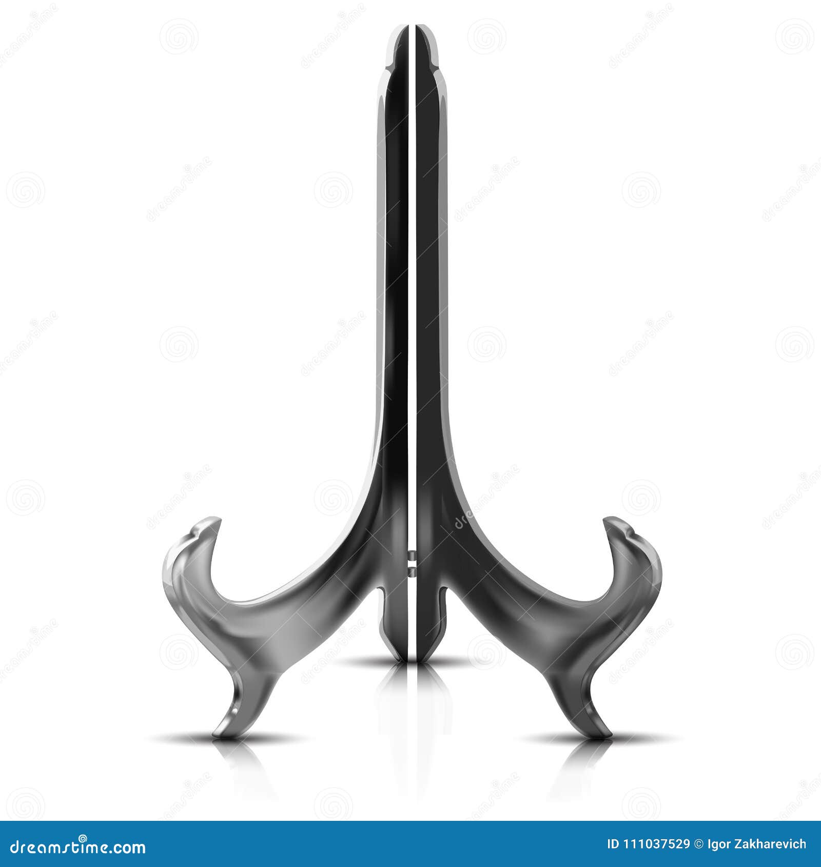 Mock-up Black Stand for Plate Front View Stock Vector - Illustration of ...