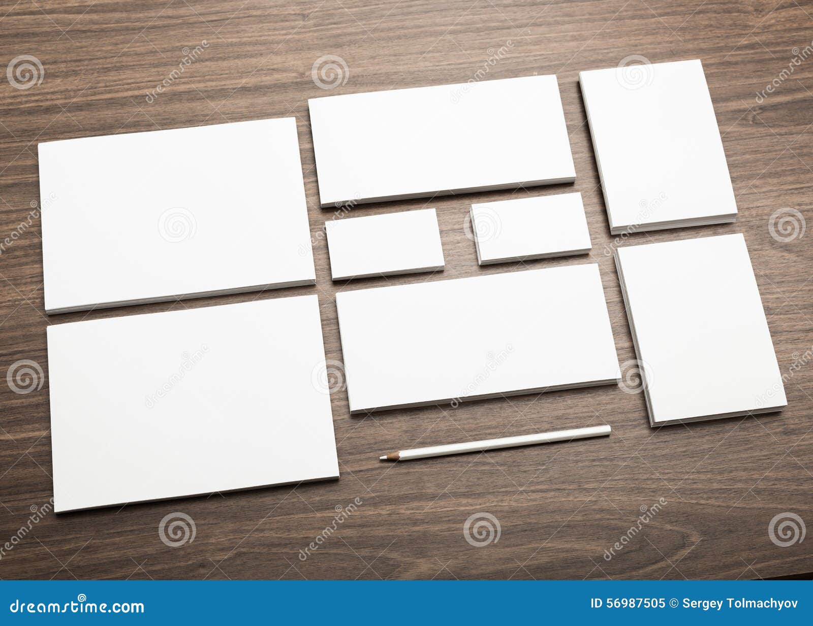 Mock-up, Blank Branding Elements Stock Image - Image of calendar ...