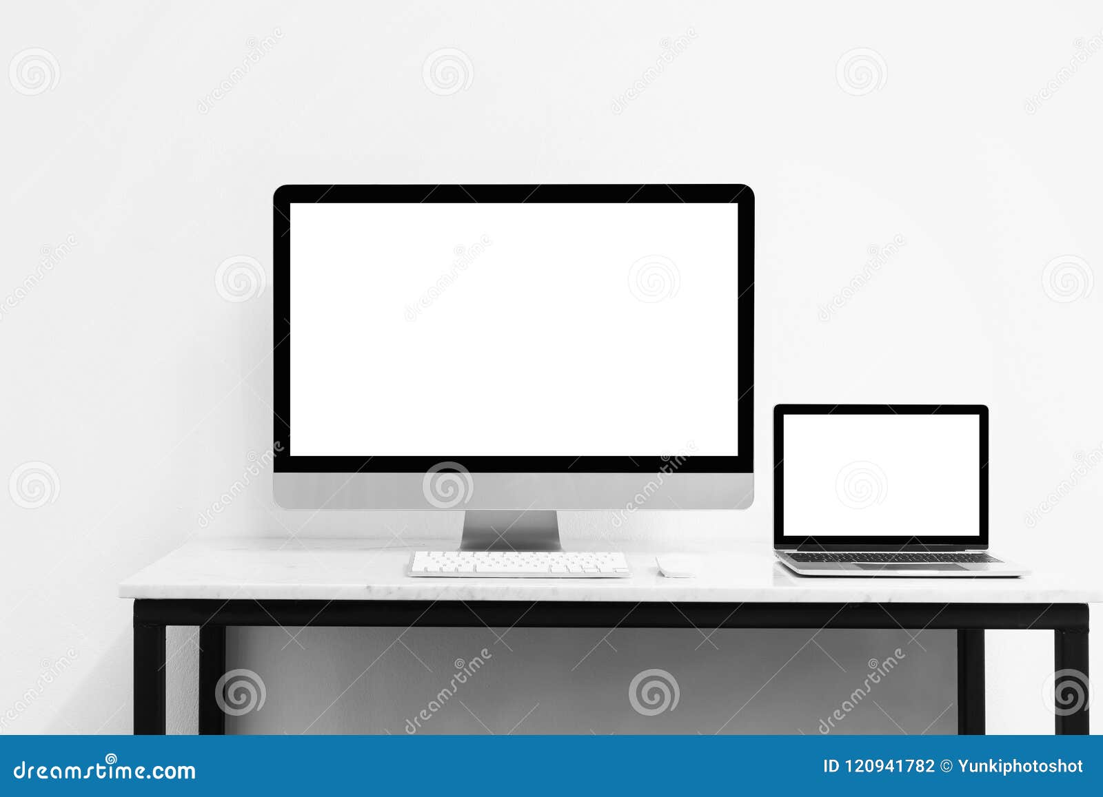 Mock Up Computer and Desktop for Your Advertise. Stock Photo - Image of ... Mock Up Computer and Desktop for Your Advertise. Stock Photo - Image of ...