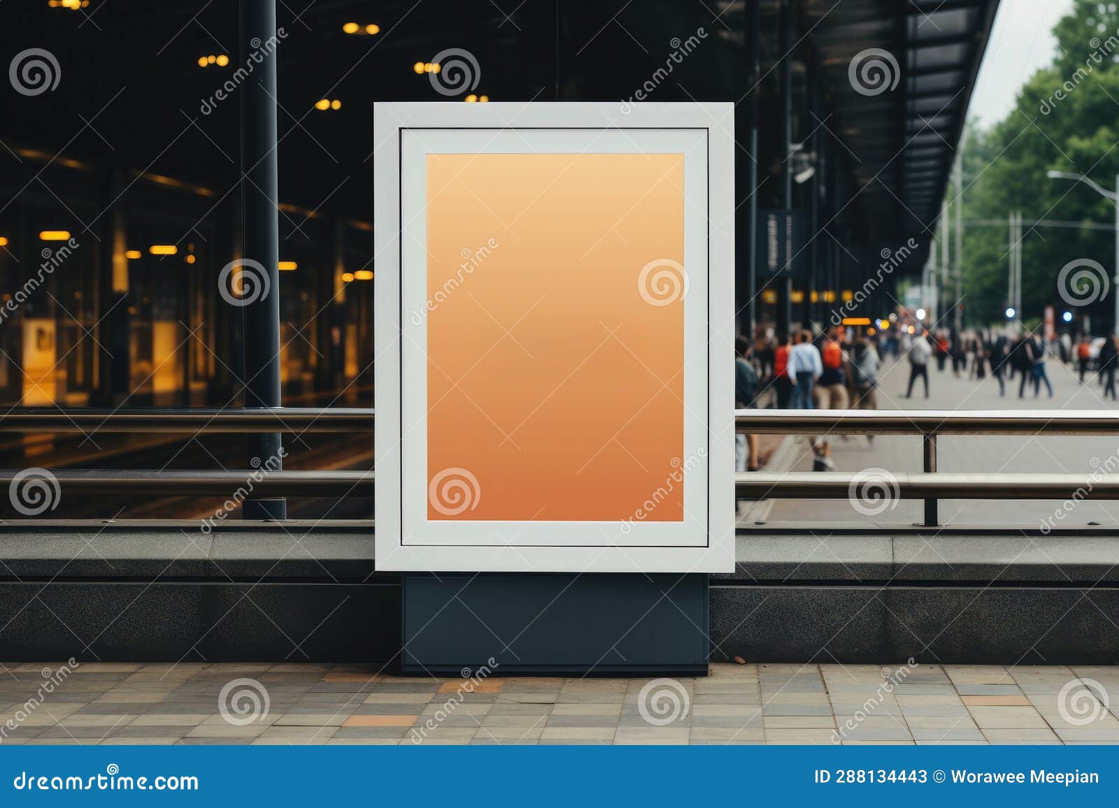 Mock Up Corporate Branding Frame. Isolate Background Stock Image ...