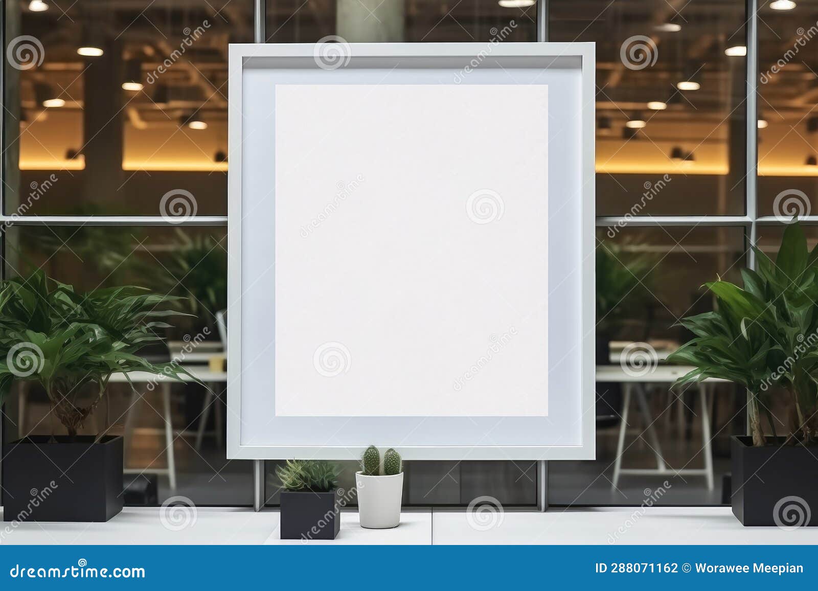 Mock Up Corporate Branding Frame. Isolate Background Stock Photo ...