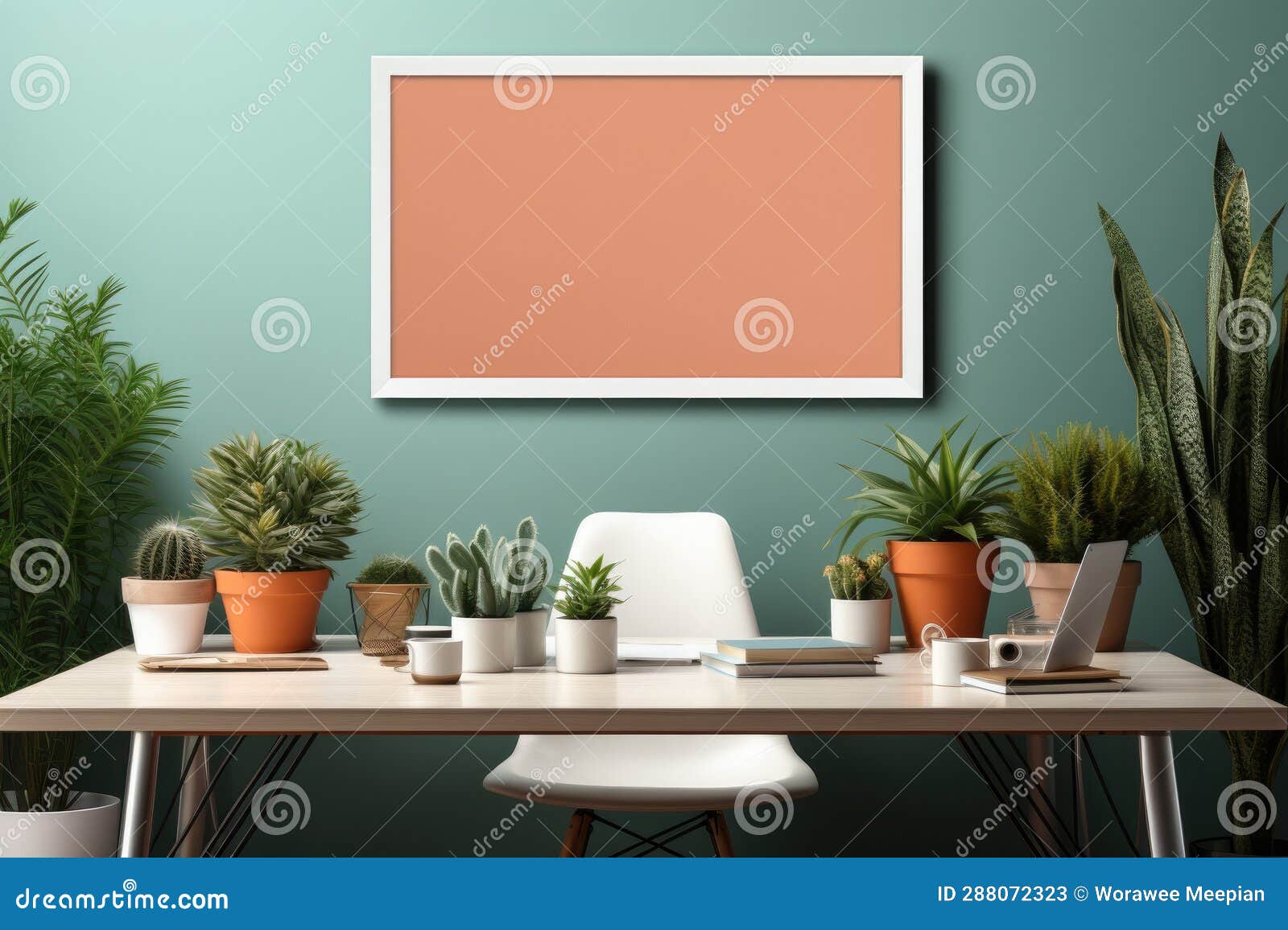 Mock Up Corporate Branding Frame. Isolate Background Stock Illustration ...