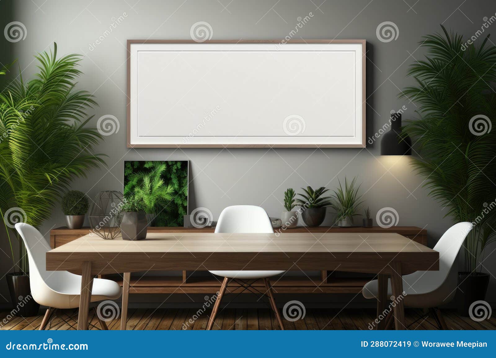 Mock Up Corporate Branding Frame. Isolate Background Stock Image ...