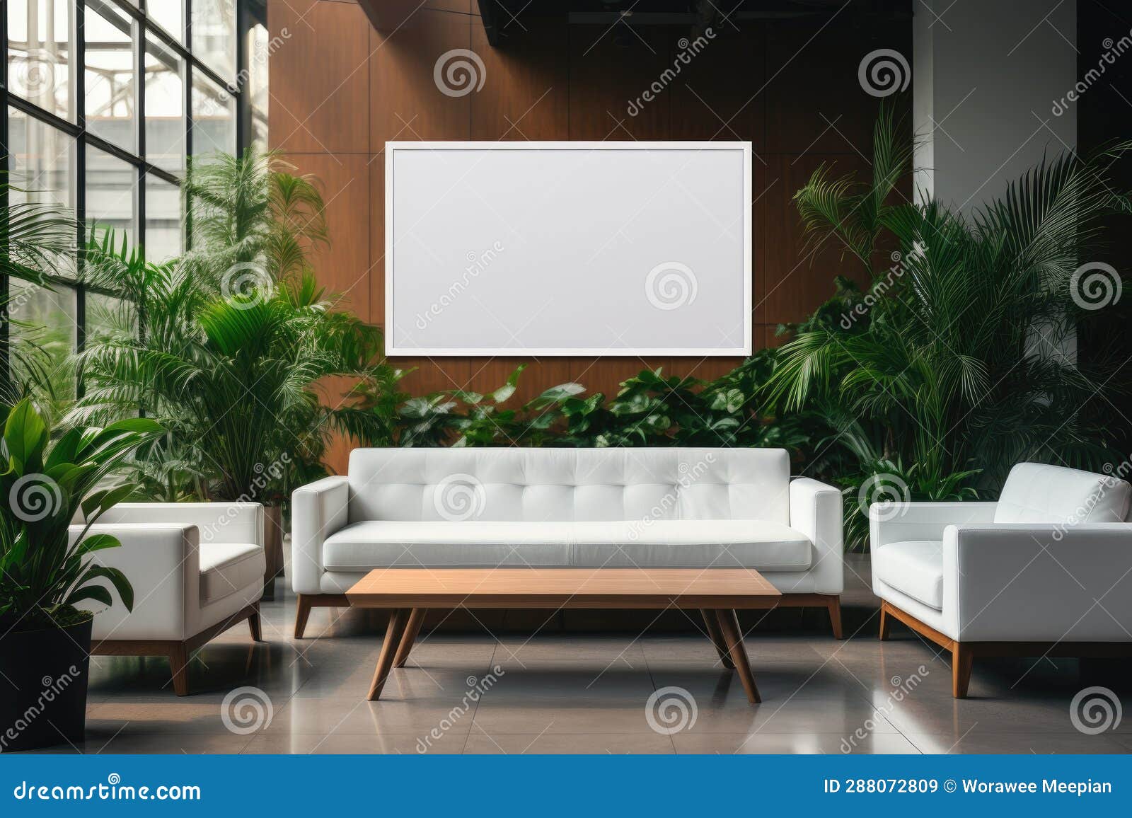 Mock Up Corporate Branding Frame. Isolate Background Stock Illustration ...