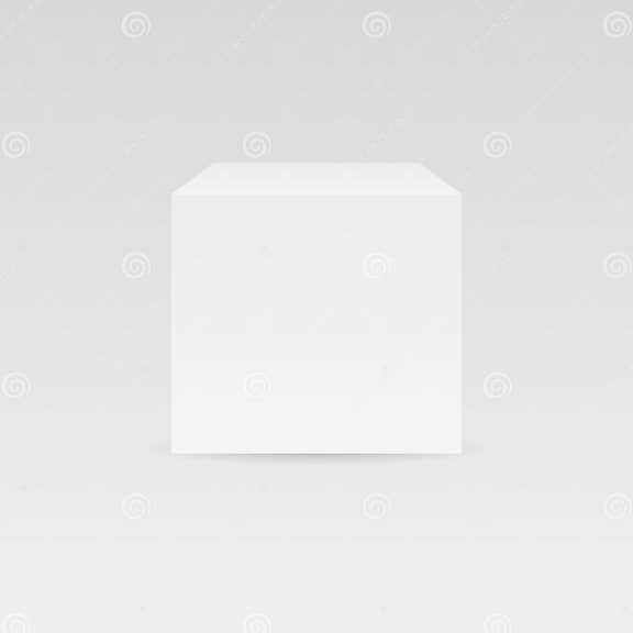 Mock up cube box stock vector. Illustration of packaging - 114121137