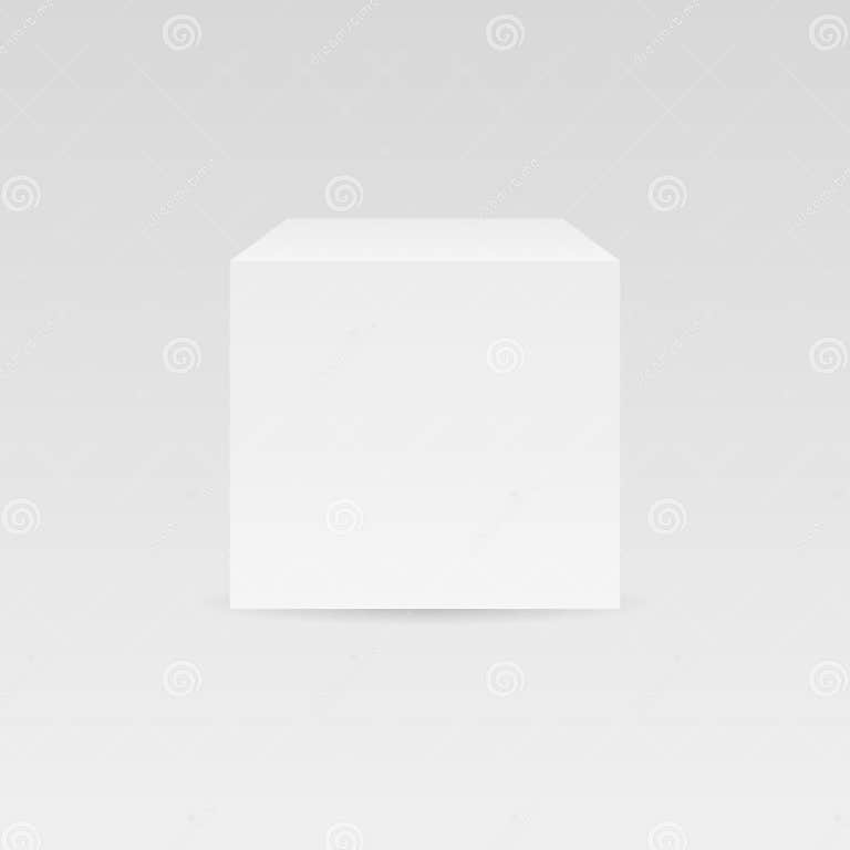 Mock up cube box stock vector. Illustration of packaging - 114121137