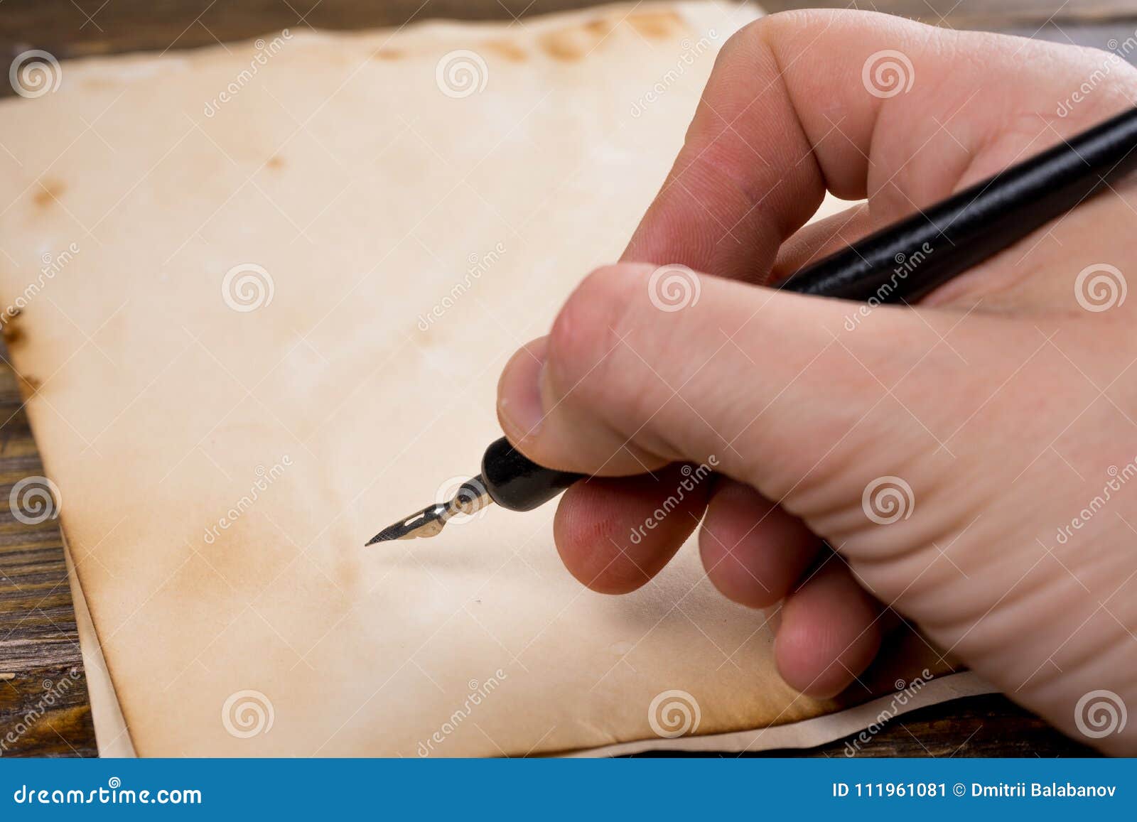 Writing With Quill And Paper