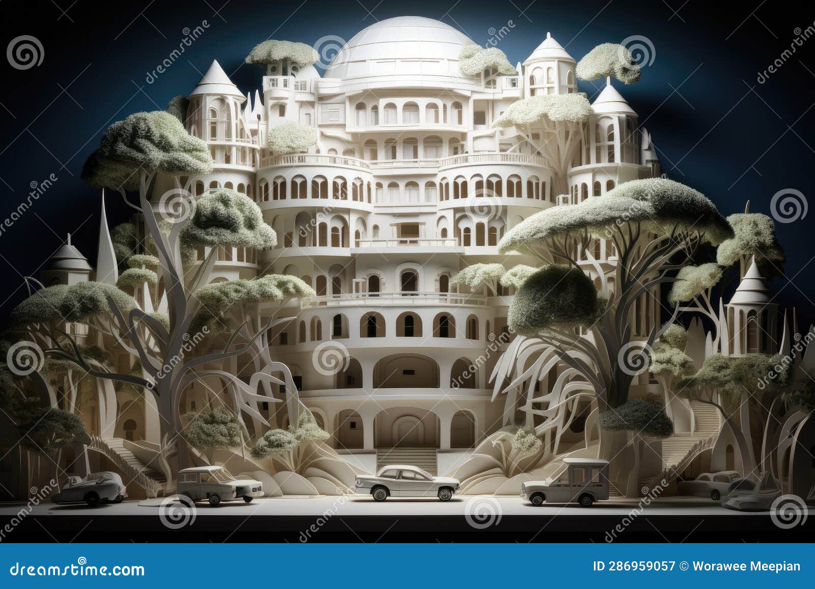 Mock Up High Building Under Construction, Civil and Engineer and ...