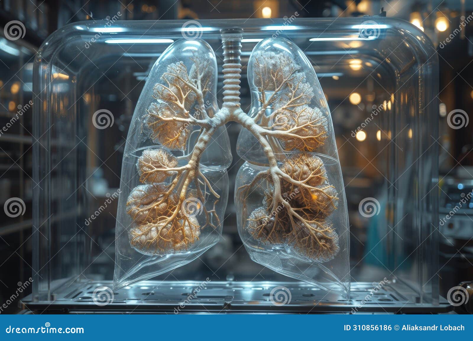 A Mock-up of Human Lungs. Surreal View of Human Respiratory Organs ...