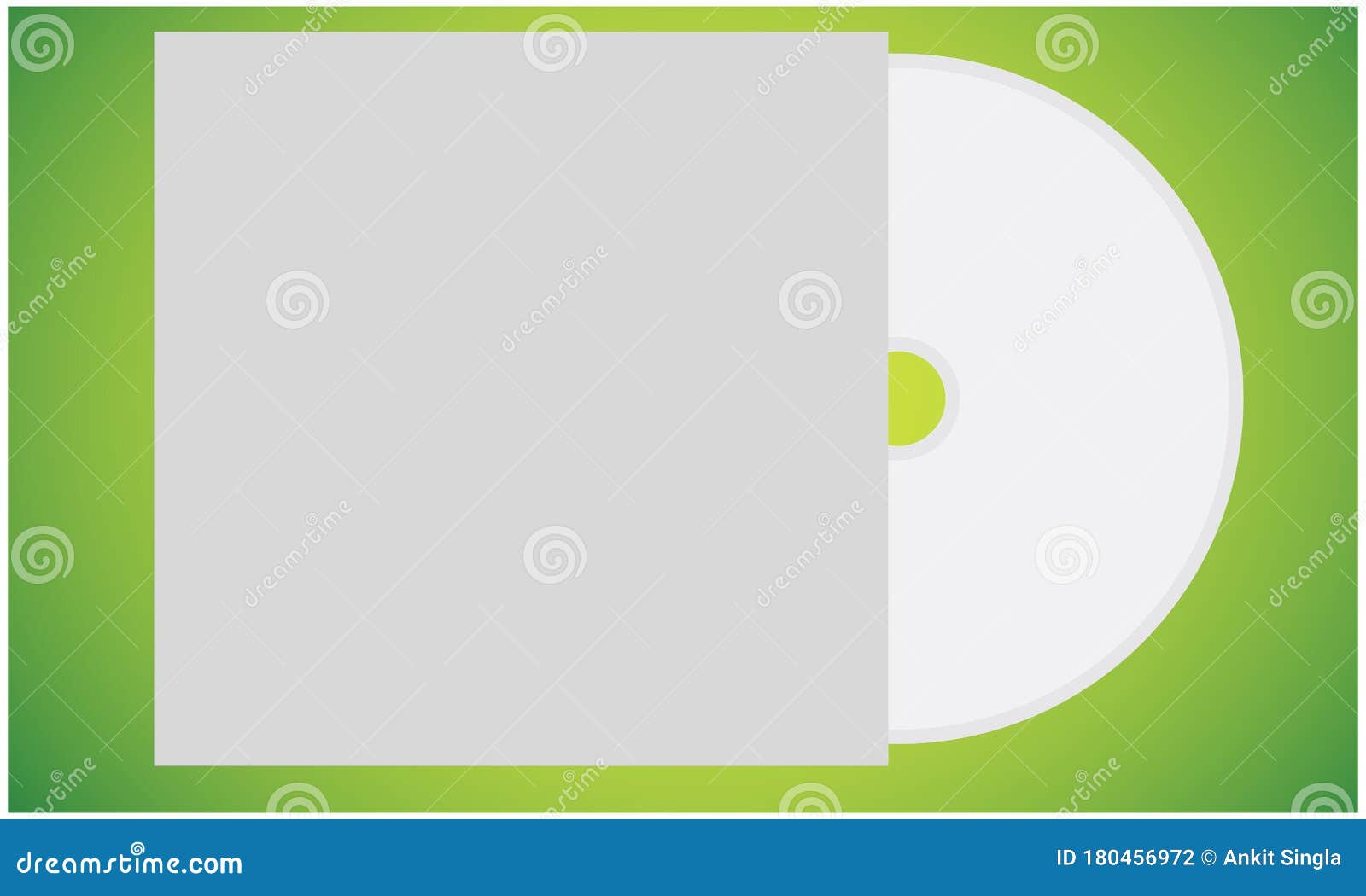 Mock Up Illustration of Compact Disc and Cover on Abstract Background ...