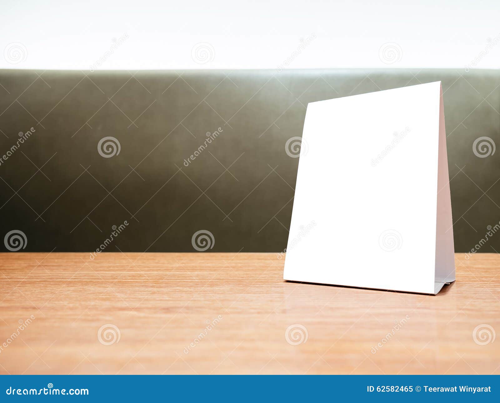 Mock Up Menu Frame on Table Restaurant Cafe Shop Stock Image - Image of ...