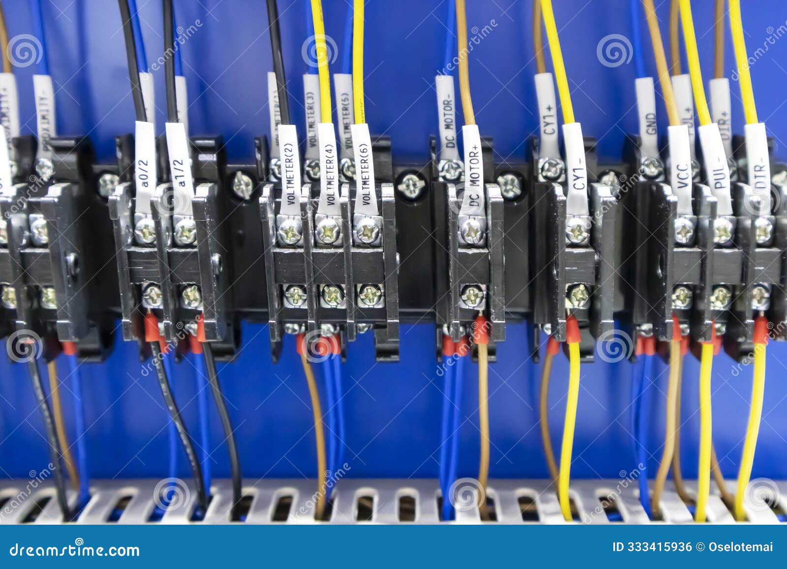 Mock-up of Panel Board Installation and Wiring for Connecting ...