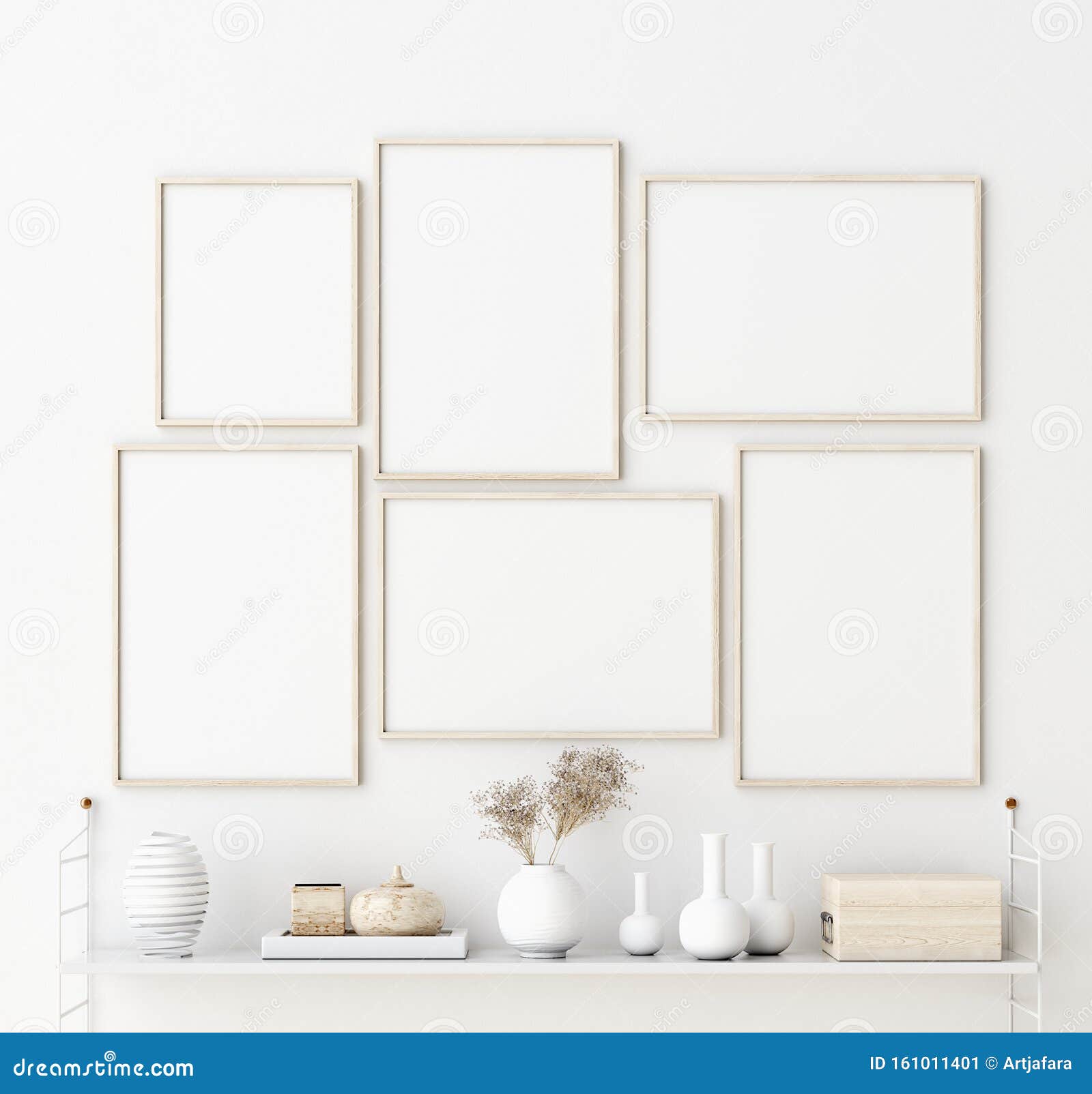 Mock Up Poster Frame In Living Room Interior. Interior Scandinavian ...