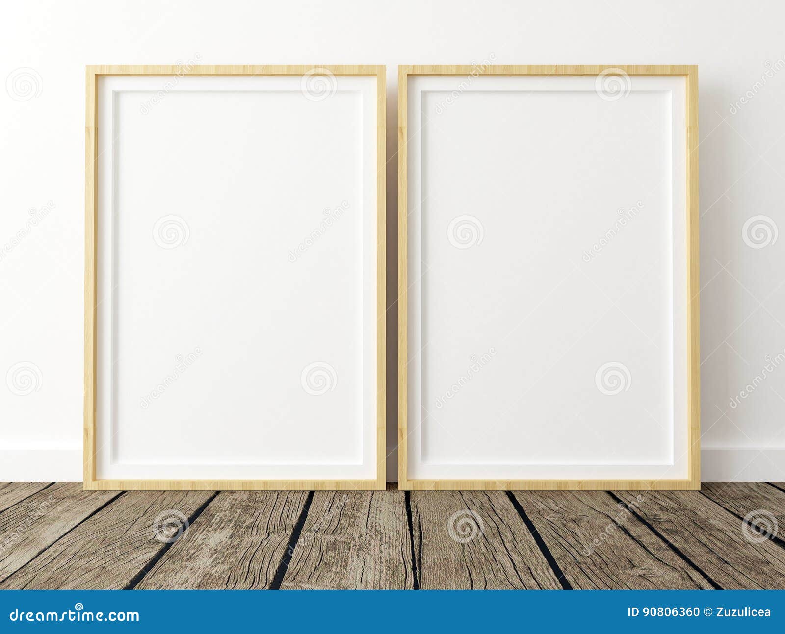 Mock Up Poster, Set of 2 Frames Stock Illustration - Illustration of ...