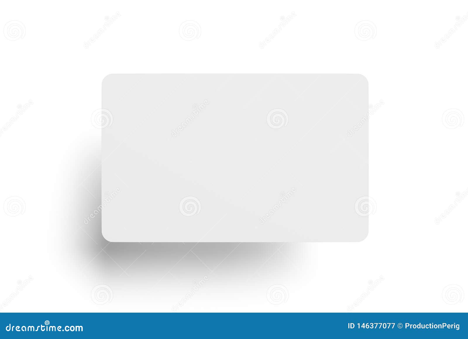Mock Up of a Rounded Corner Card - 3d Rendering Stock Illustration ...