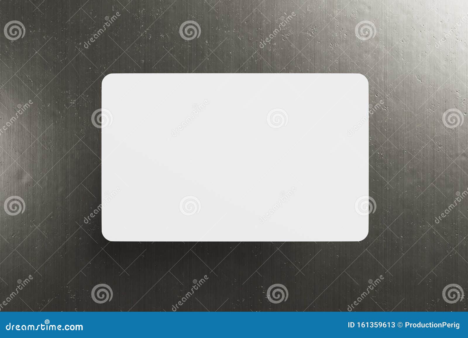 Mock Up of a Rounded Corner Card - 3d Rendering Stock Illustration ...
