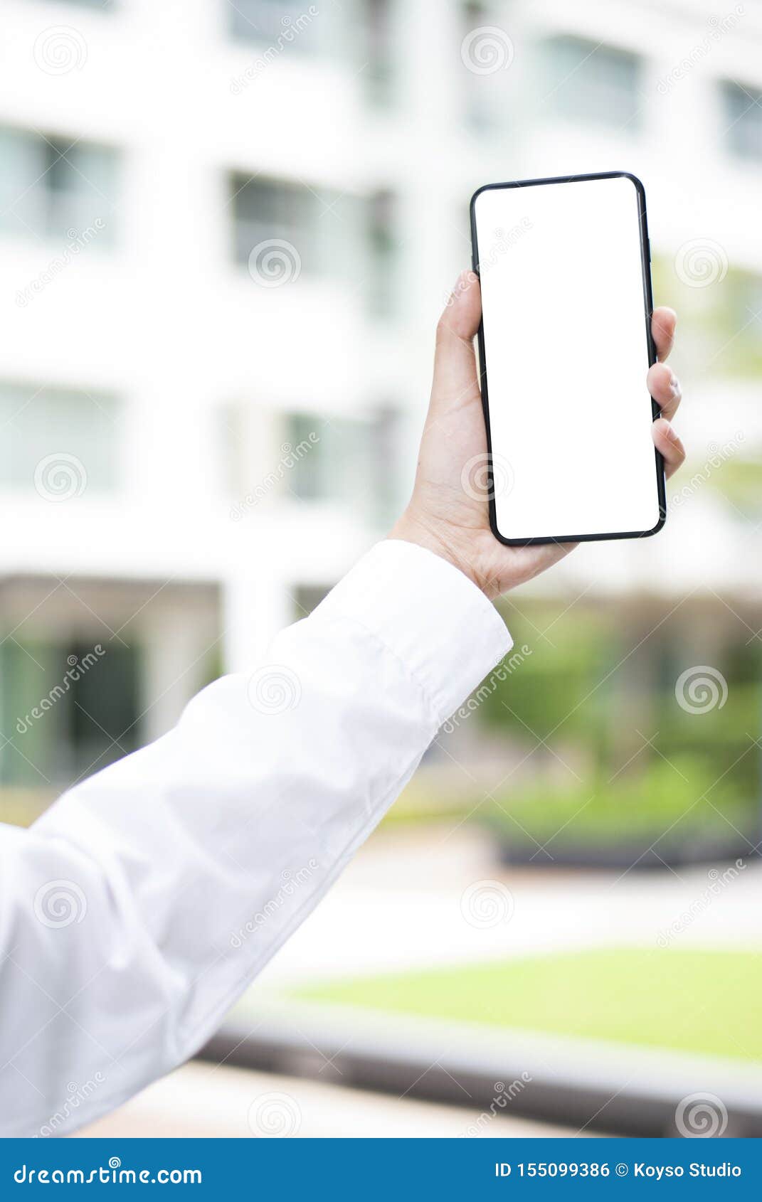 Mock-up Smartphone Blank Screen , Close-uphand Holding Blank Screen ...