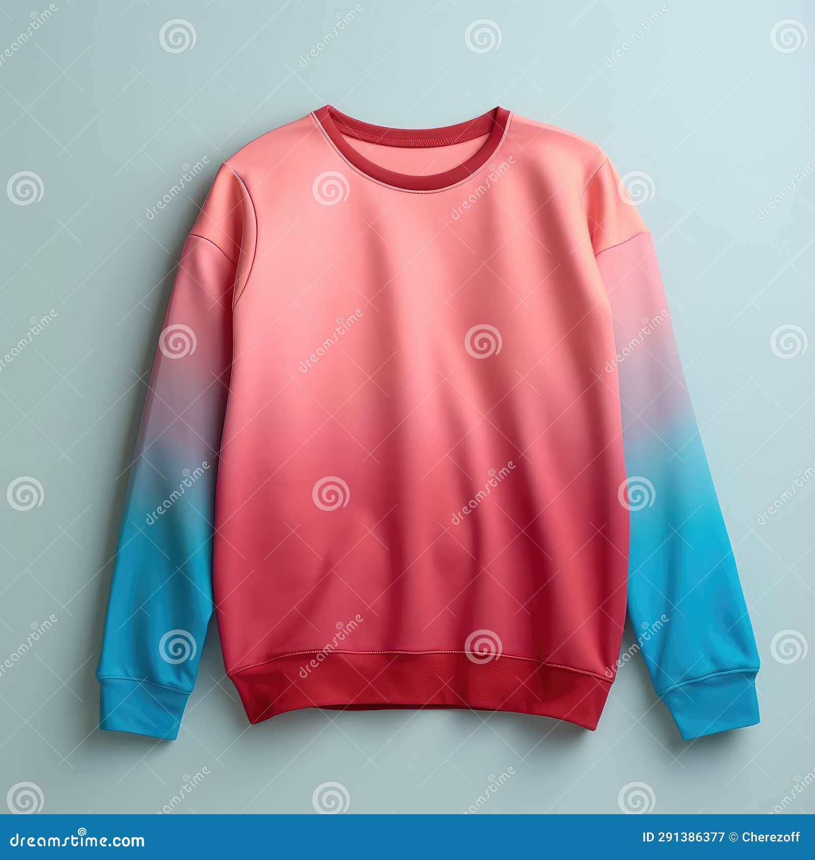Sweatshirt with Gradient Print Stock Illustration - Illustration of ...