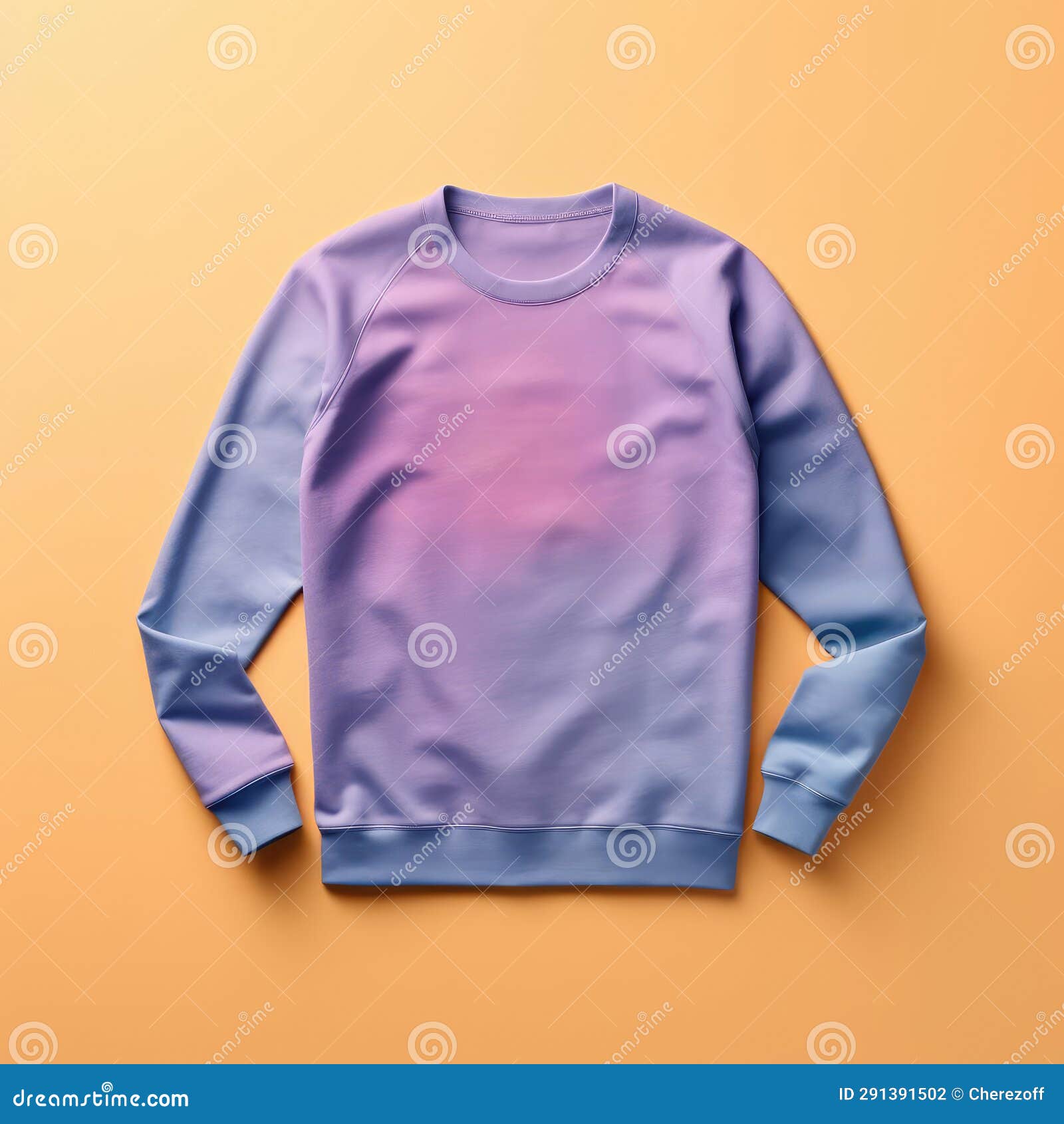 Sweatshirt with Gradient Print Stock Photo - Image of mock, hood: 291391502