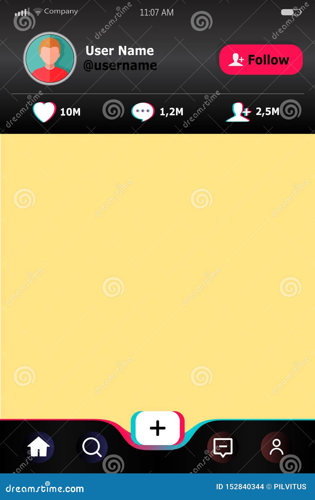 Profile Photo Placeholder Icon Design. Blue And Red Icons For Avatar ...