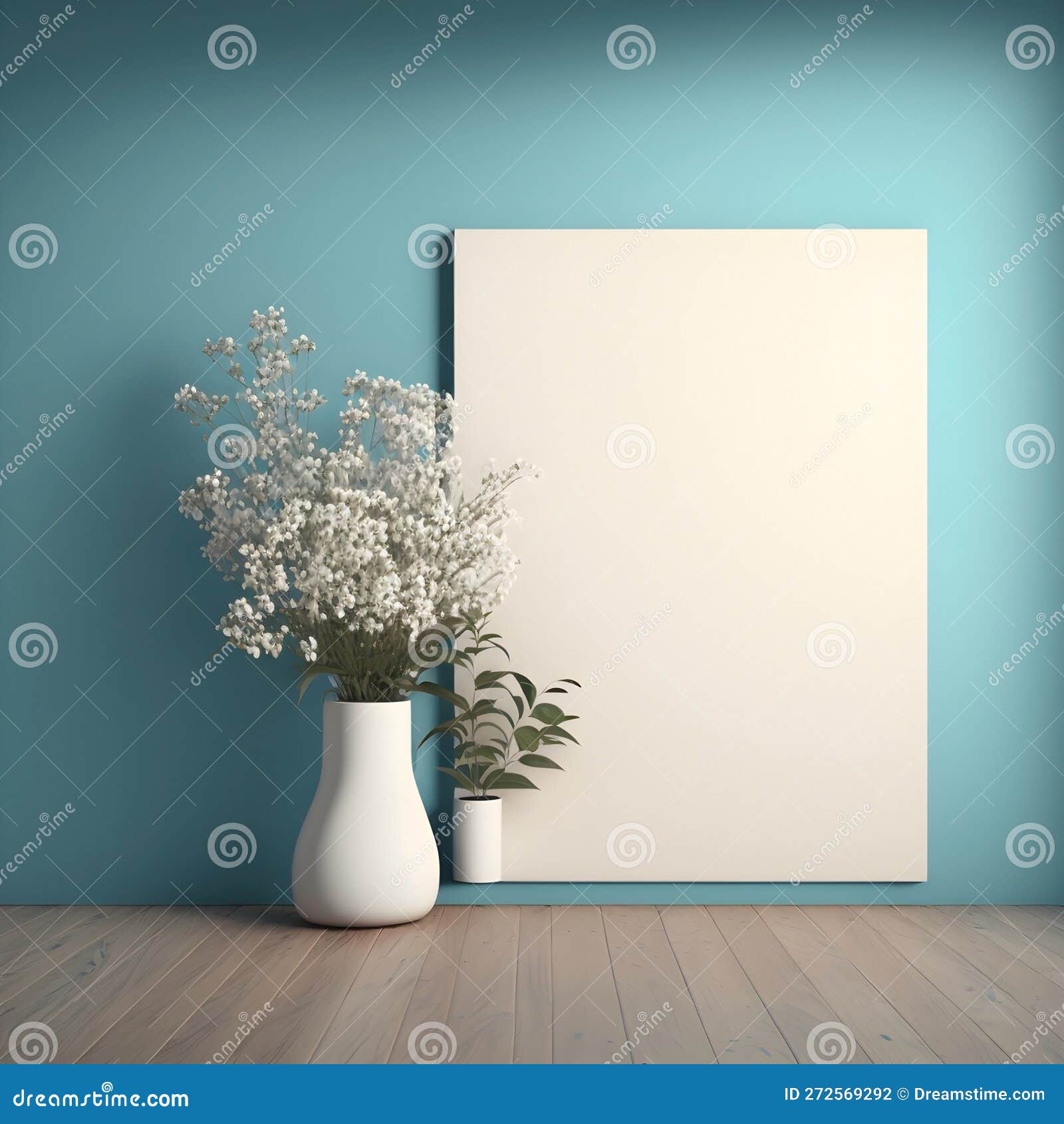 Mock Up Template for Design or Product . Blue Backgrounds Stock ...