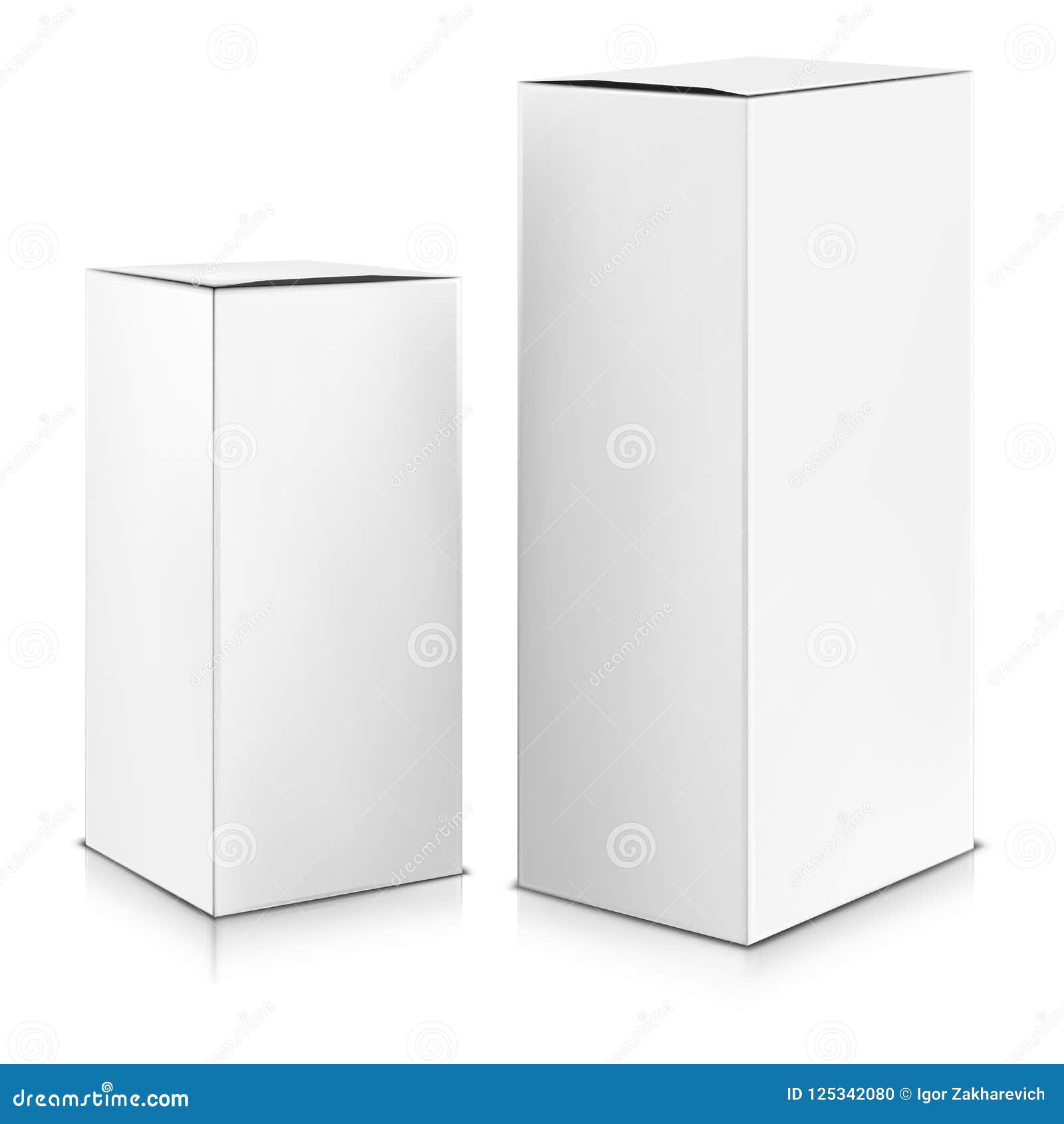 Mock Up. White Box stock illustration. Illustration of merchandise ...