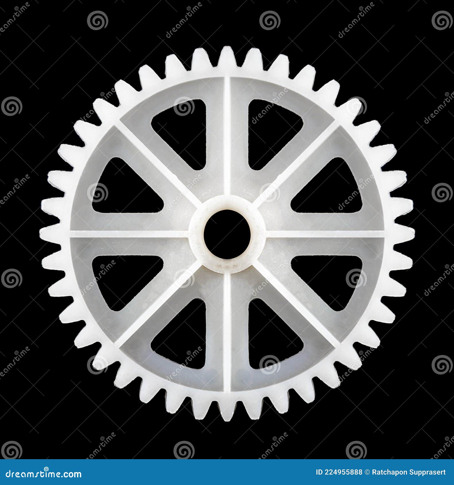 Mock Up White Gear Wheels on Black Isolated with Clipping Path Stock ...