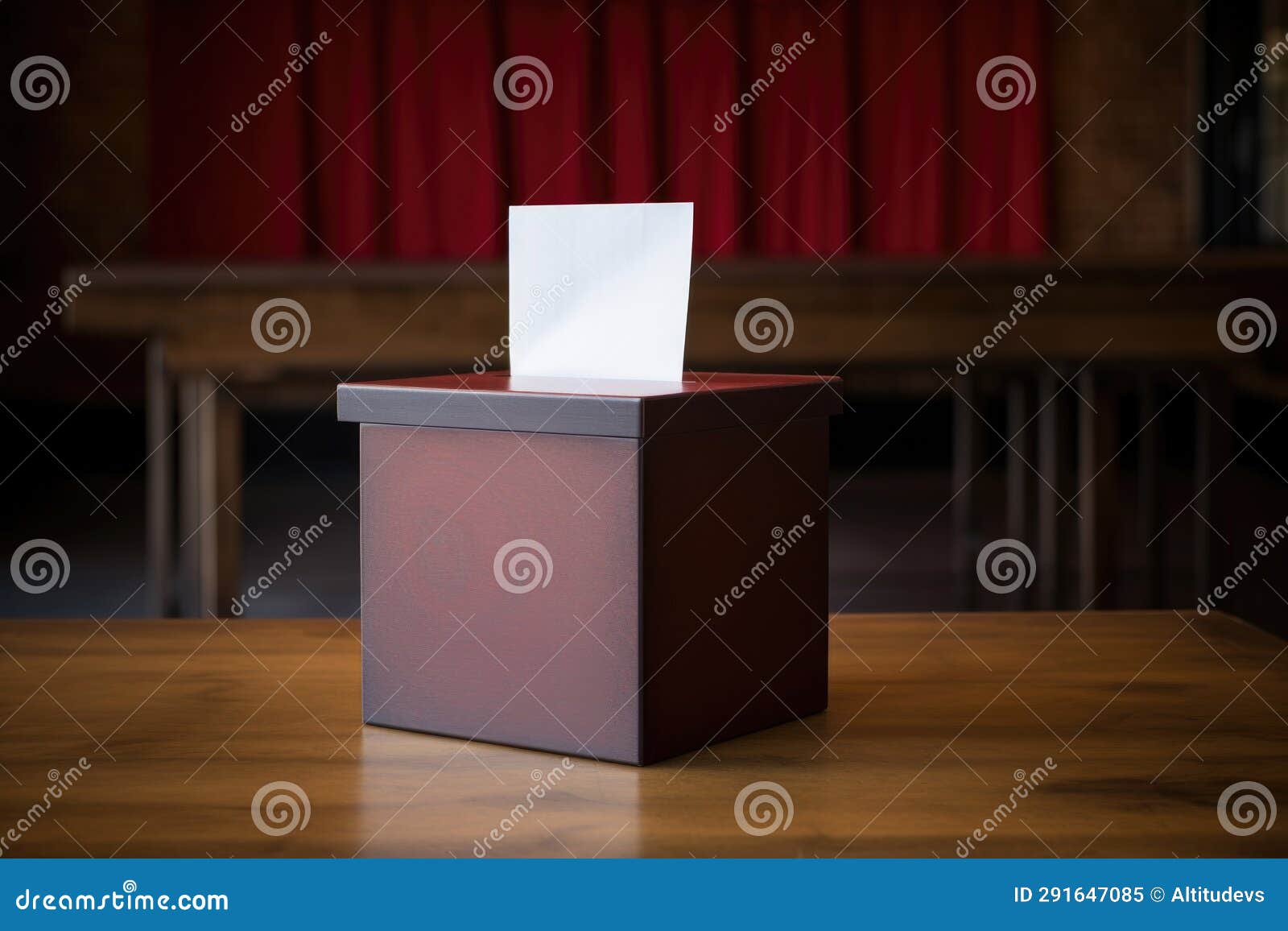 A Mock Voting Ballot Box on a Table Stock Image - Image of choice ...
