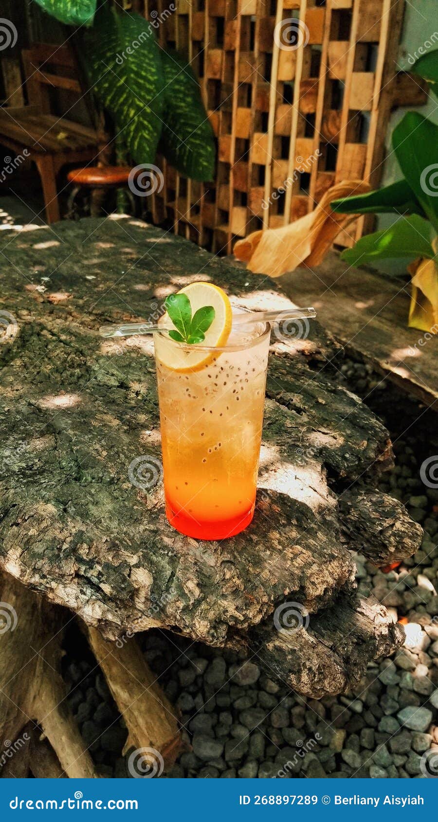 Mocktail Coco Orange from Indonesia Stock Image - Image of drink ...