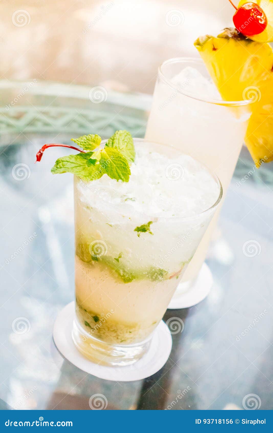 Mocktails glass stock photo. Image of alcohol, glass - 93718156