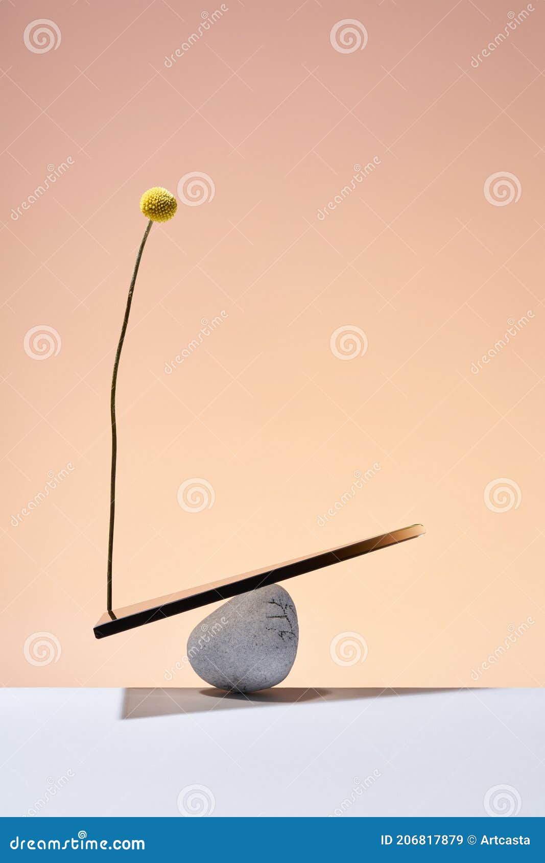Mockup, Abstract Composition with Primitive Stock Image - Image of ...