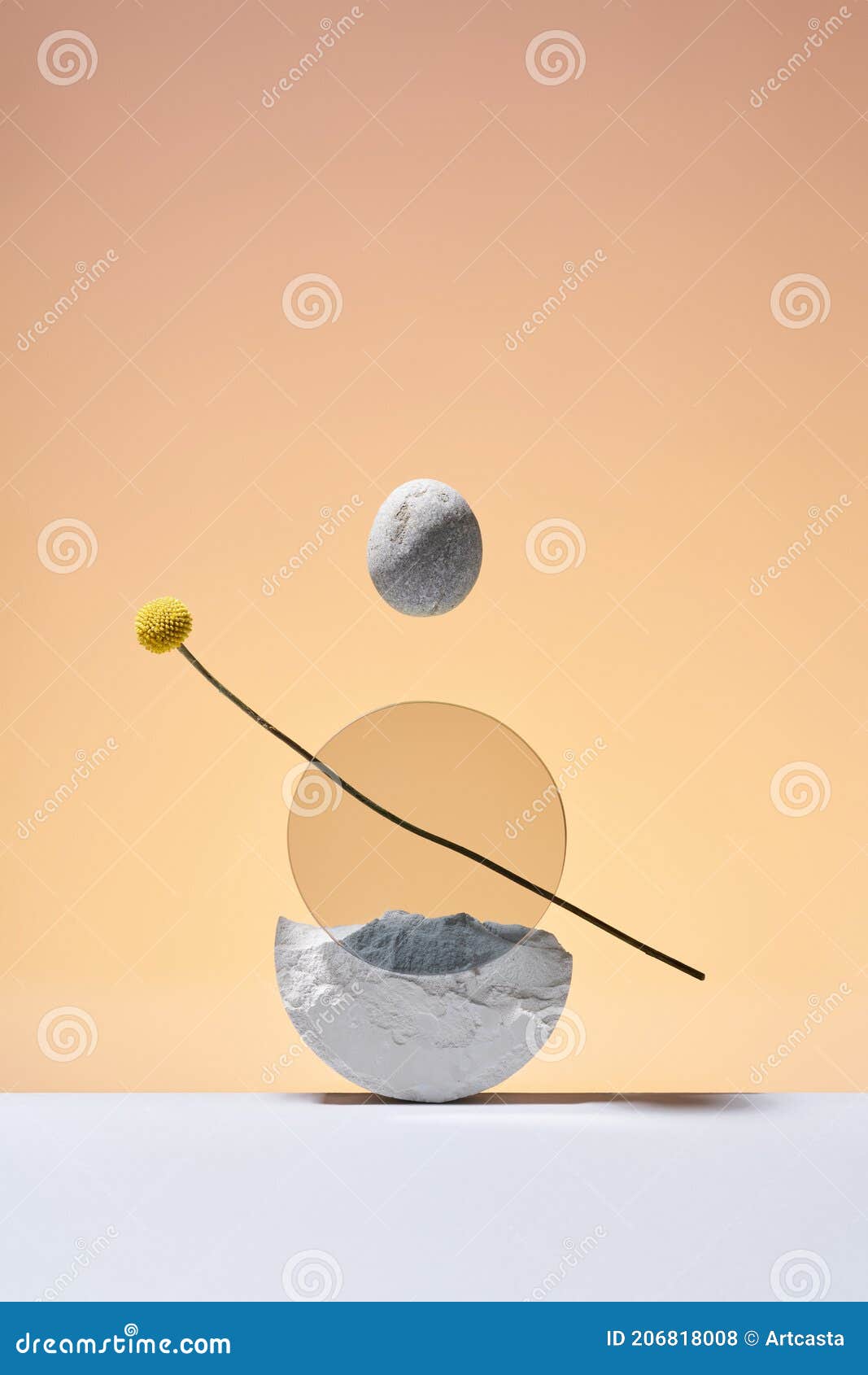 Mockup, Abstract Composition with Primitive Stock Photo - Image of ...
