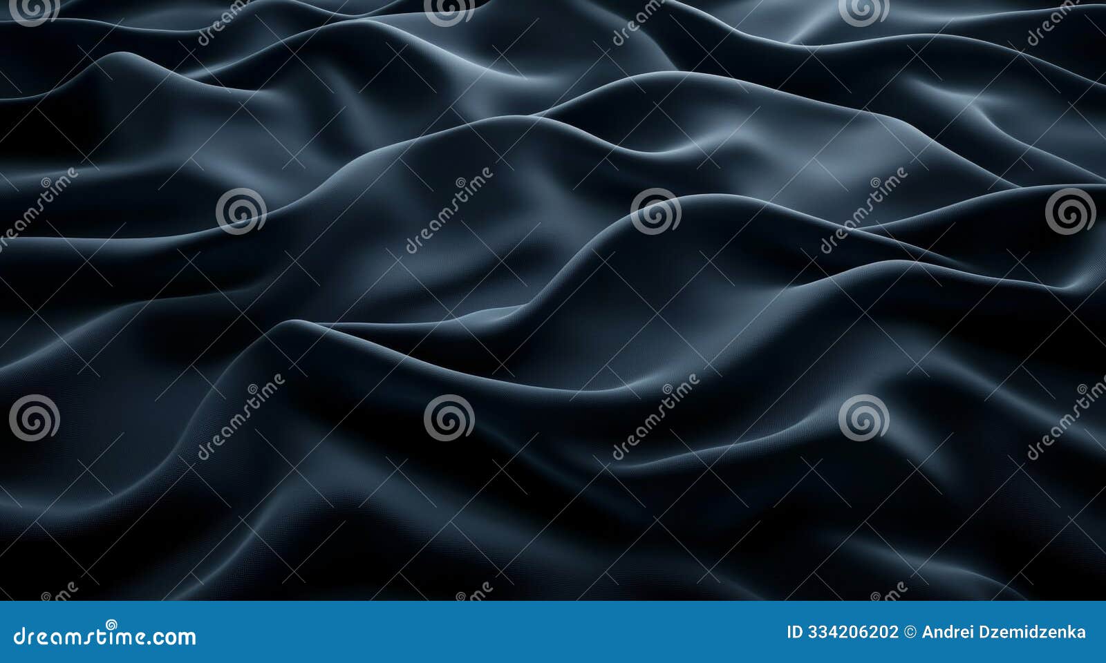 Mockup of a Blank Black Fabric Wave, Top View Stock Photo - Image of ...