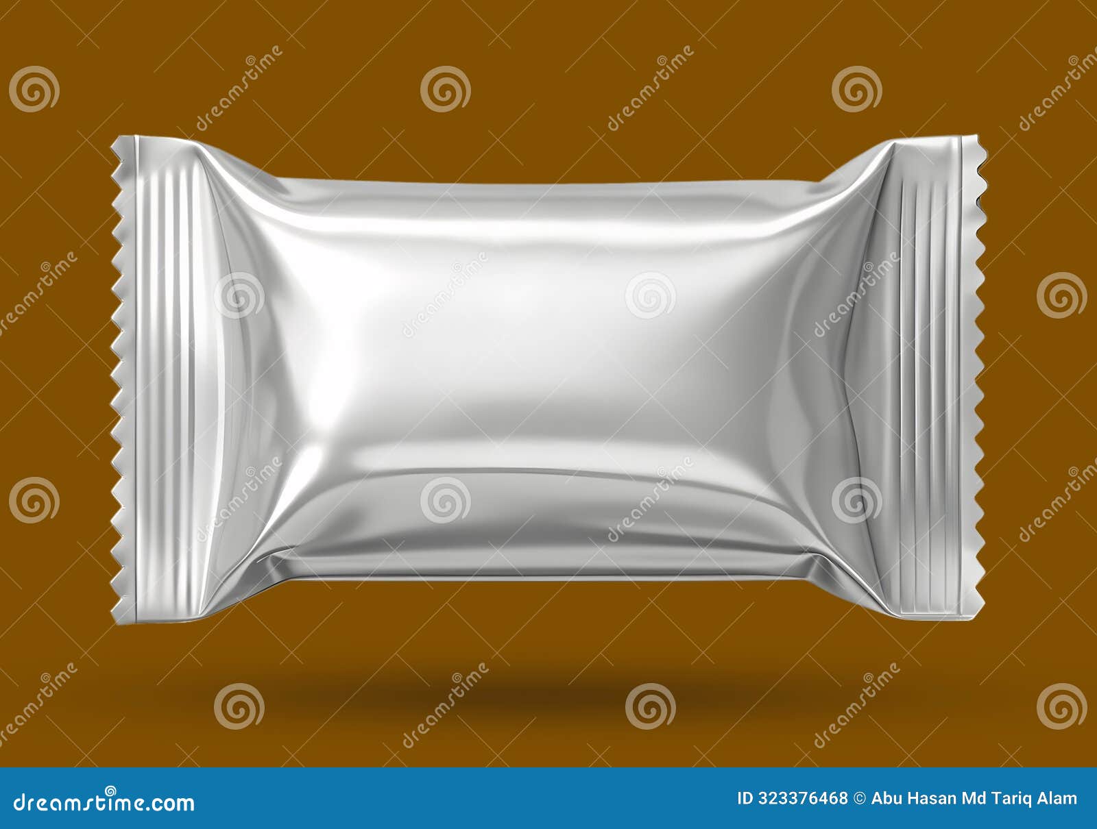 Blank Candy Packaging Mockup Worms Eye View Template For Sweet Treats ...