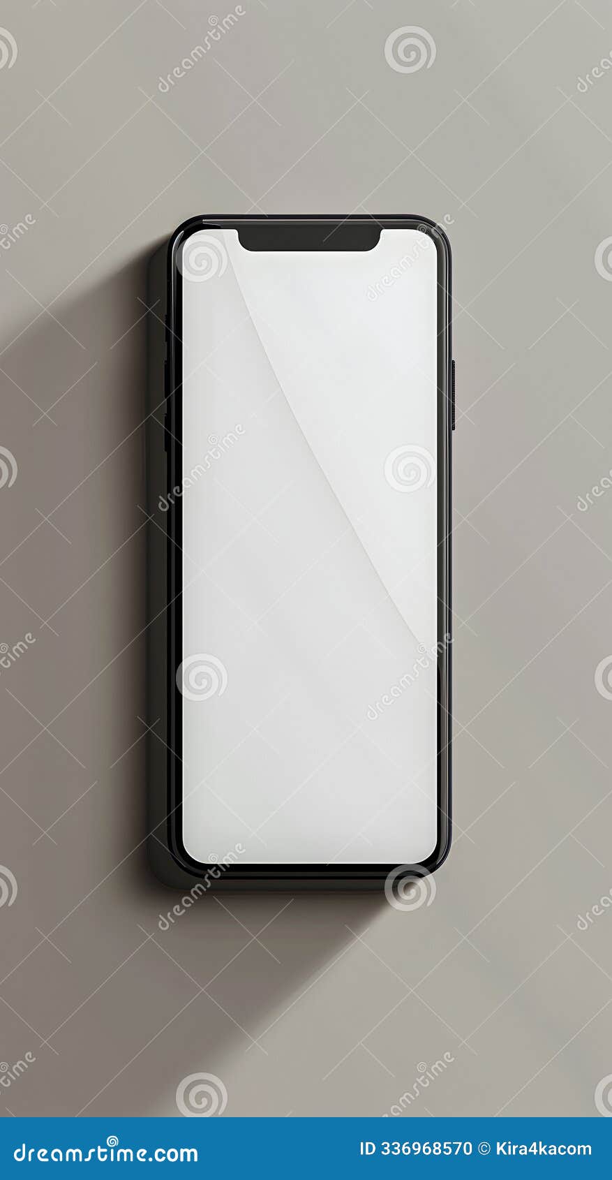 Mockup of a Blank Smartphone Screen. Template for Mobile App Design ...