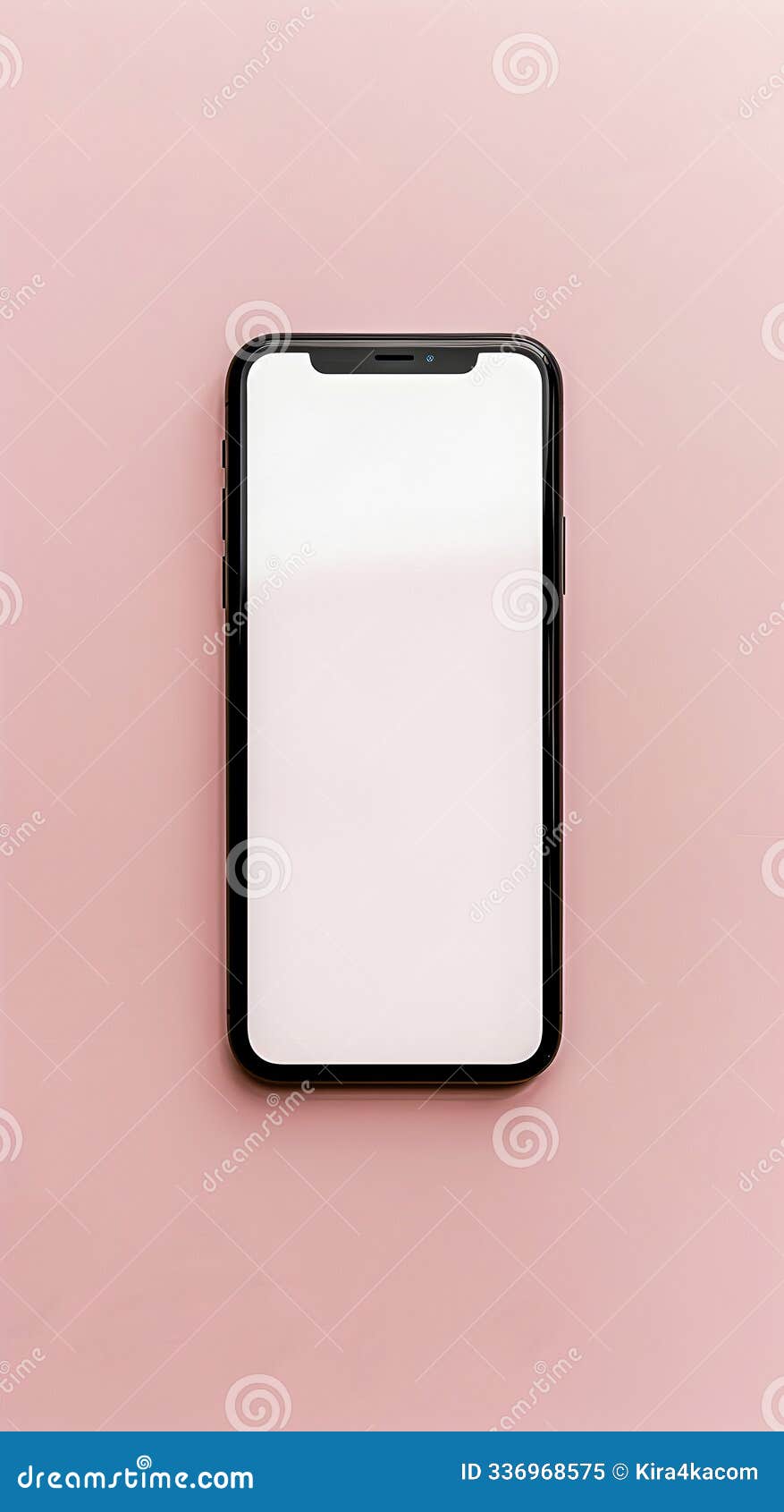 Mockup of a Blank Smartphone Screen. Template for Mobile App Design ...