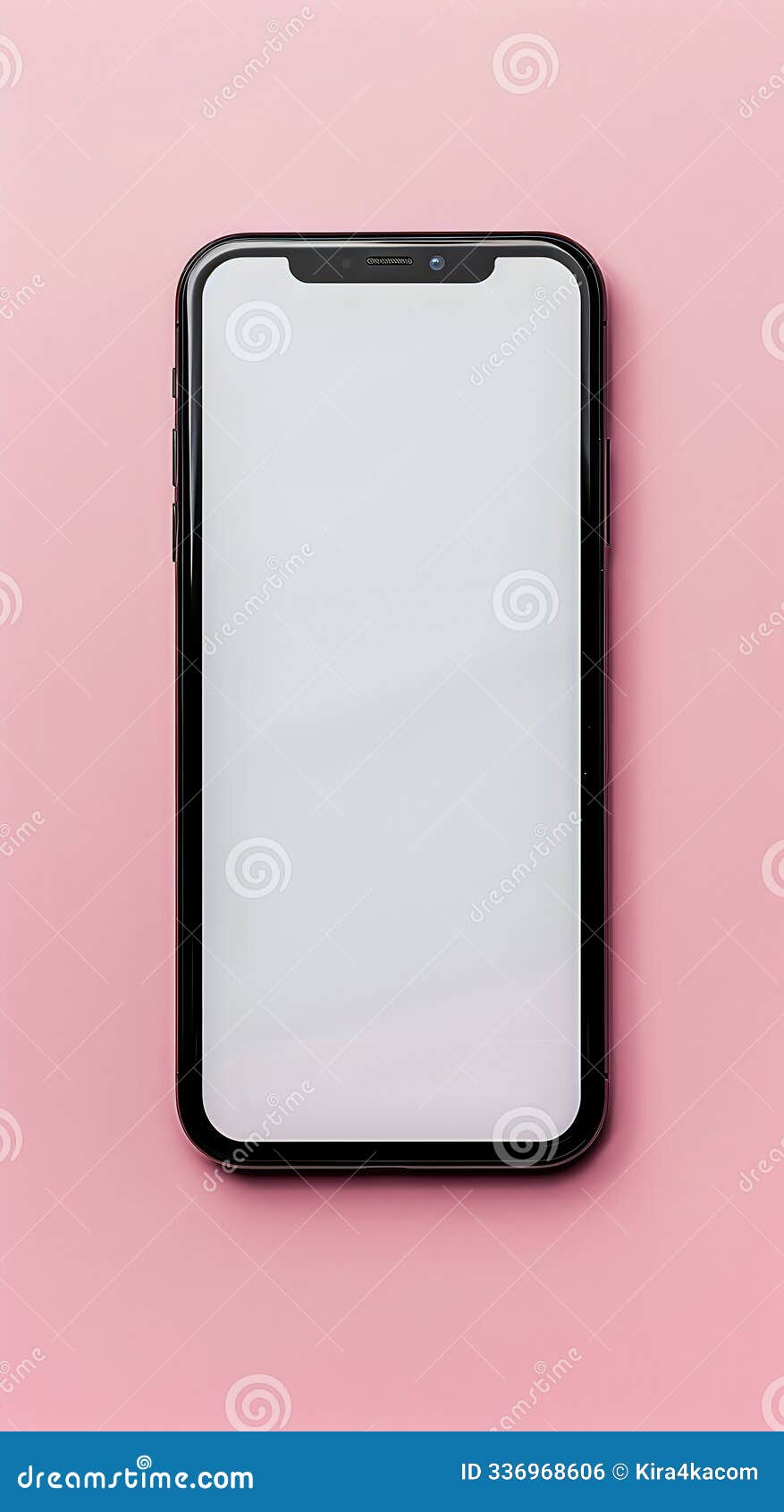 Mockup of a Blank Smartphone Screen. Template for Mobile App Design ...