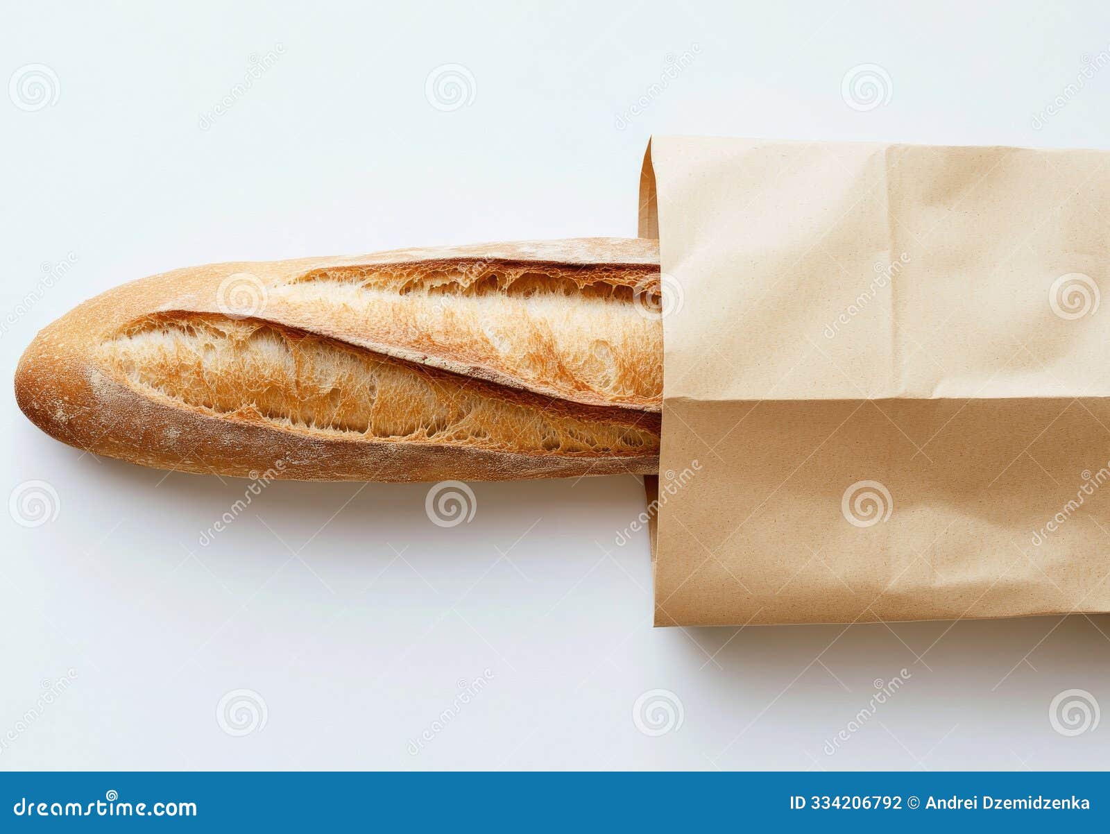 A Mockup of Bread Made Out of Blank Craft Paper Stock Photo - Image of ...