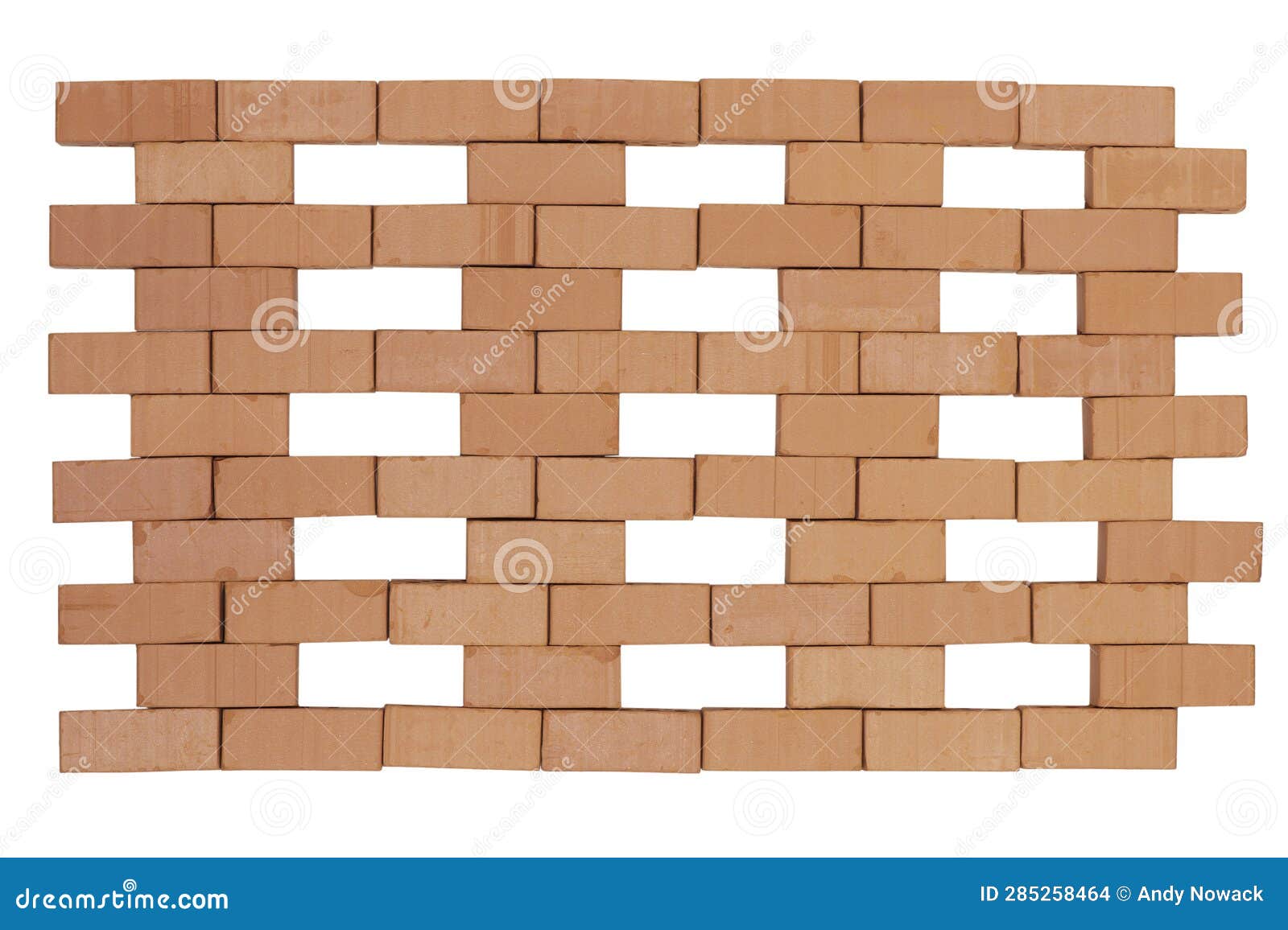 Mockup Brick Wall with Voids on White Stock Photo - Image of stones ...