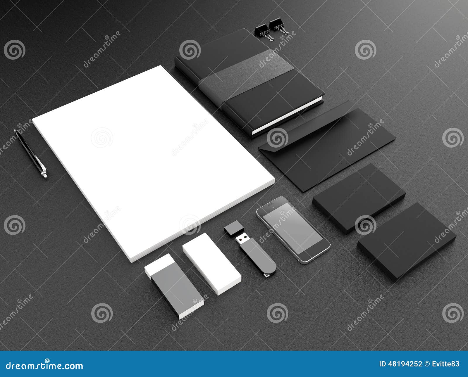 Mockup business template stock photo. Image of black - 48194252