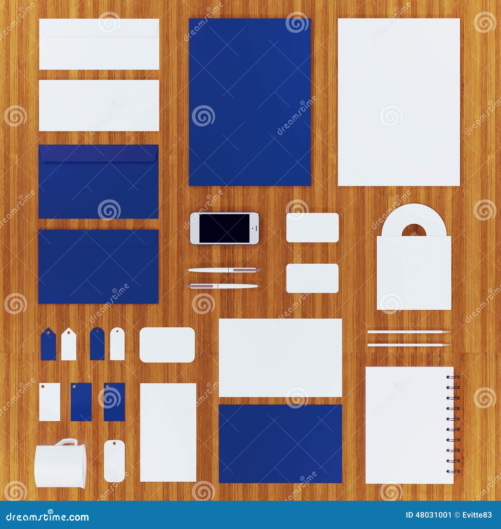 Mockup business template stock illustration. Illustration of document ...