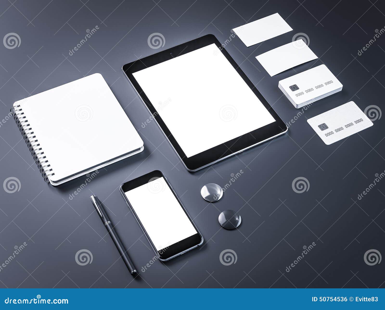 Mockup Business Template. Premium Stock Illustration - Illustration of ...