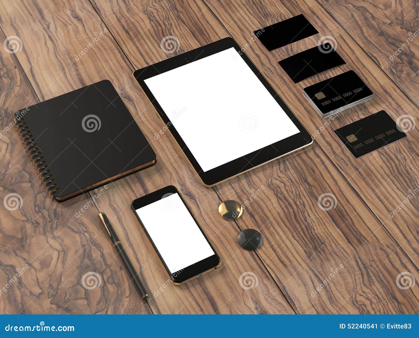 Mockup Business Template. Premium Stock Image - Image of black, empty ...