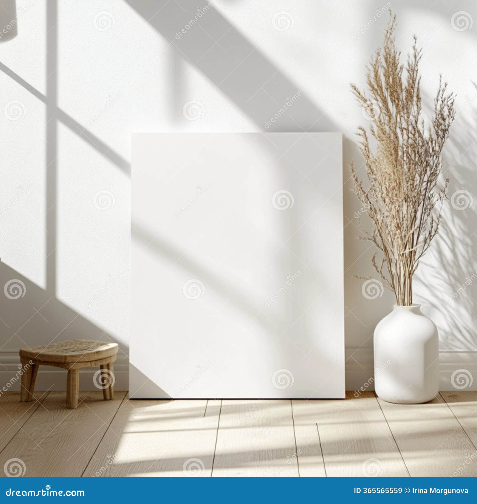 Mockup Artist Canvas In Vertical Format On Black Background. Format ...