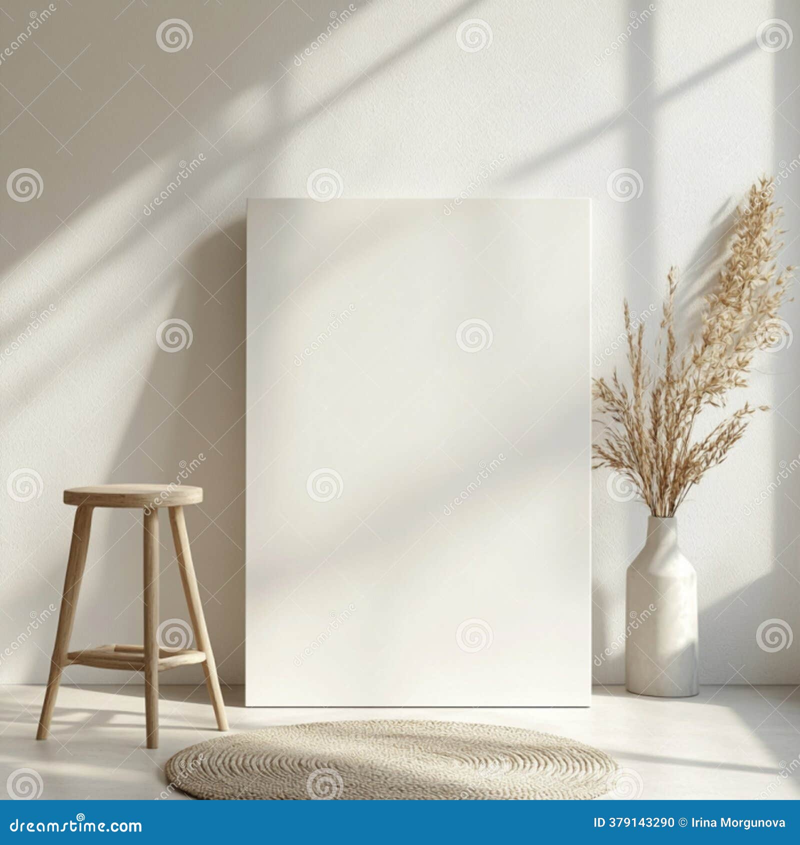 Mockup Artist Canvas In Vertical Format On Black Background. Format ...