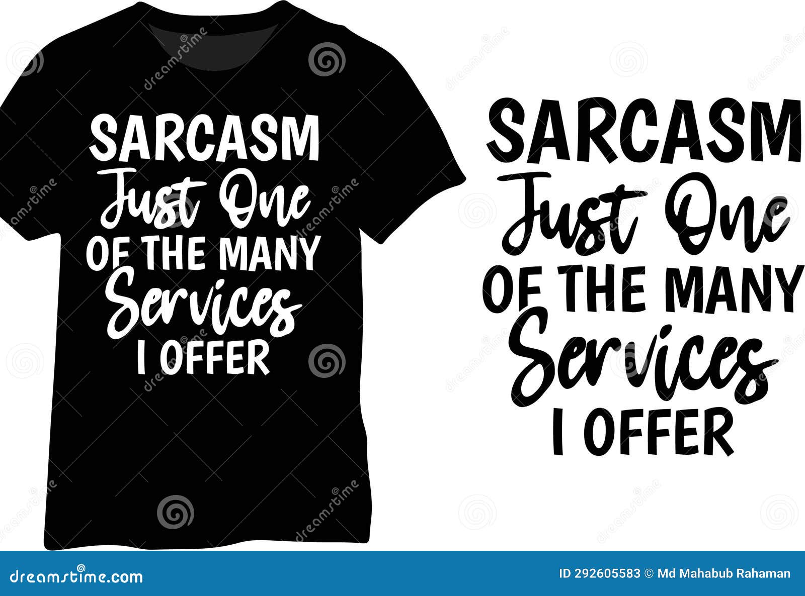 Sarcasm Just One of the Many Services I Offer, Funny Quote Typography ...