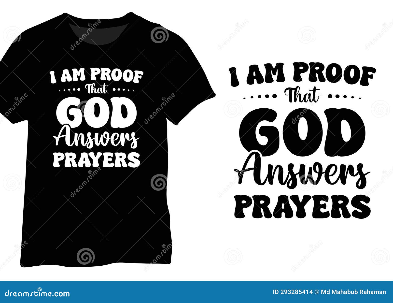 I am Proof that God Answers Prayers Stock Vector - Illustration of ...